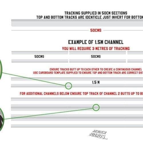 Letter tracking for changeable letters, menu boards & fixture boards