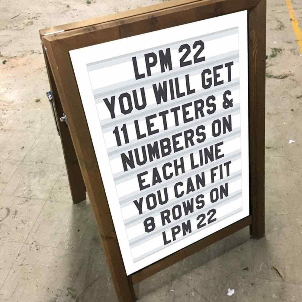 Designing a Changeable Sign READERBOARDS Changeable Sign