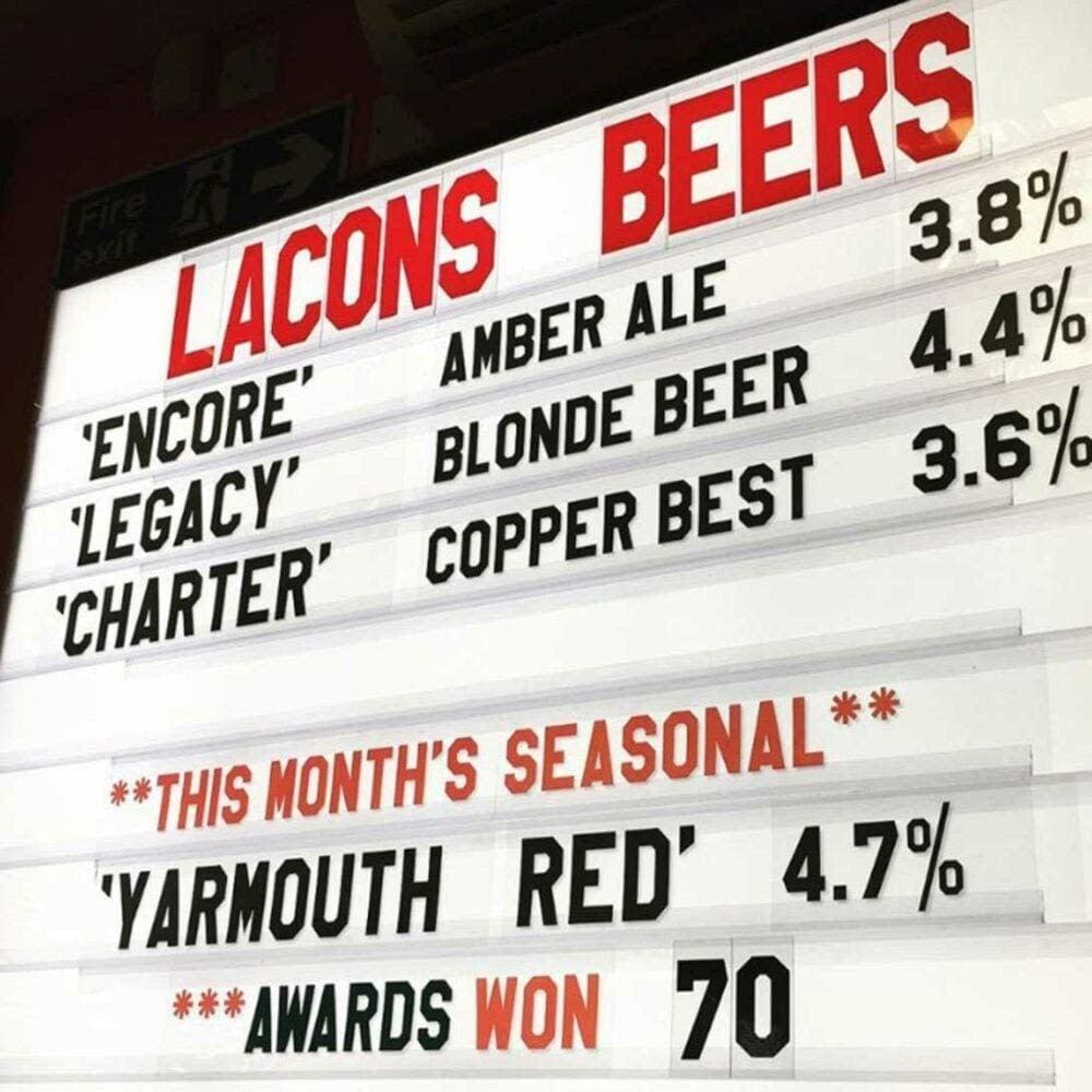 Menu Board Ideas For Beers and wines using changeable Letters