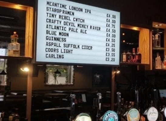 Changeable Signs Removable Letters in Retro American cinema style