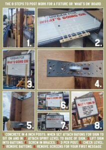 How to Attach Changeable Fixture Board to Posts - READERBOARDS